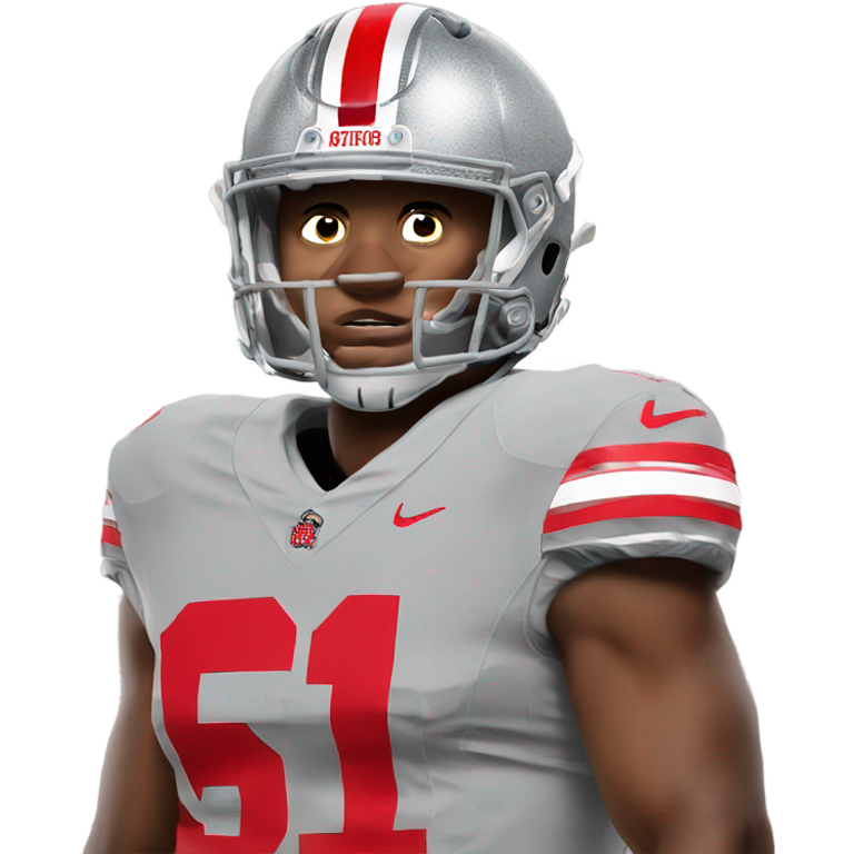 Ohio state football player sad emoji | AI Emoji Generator