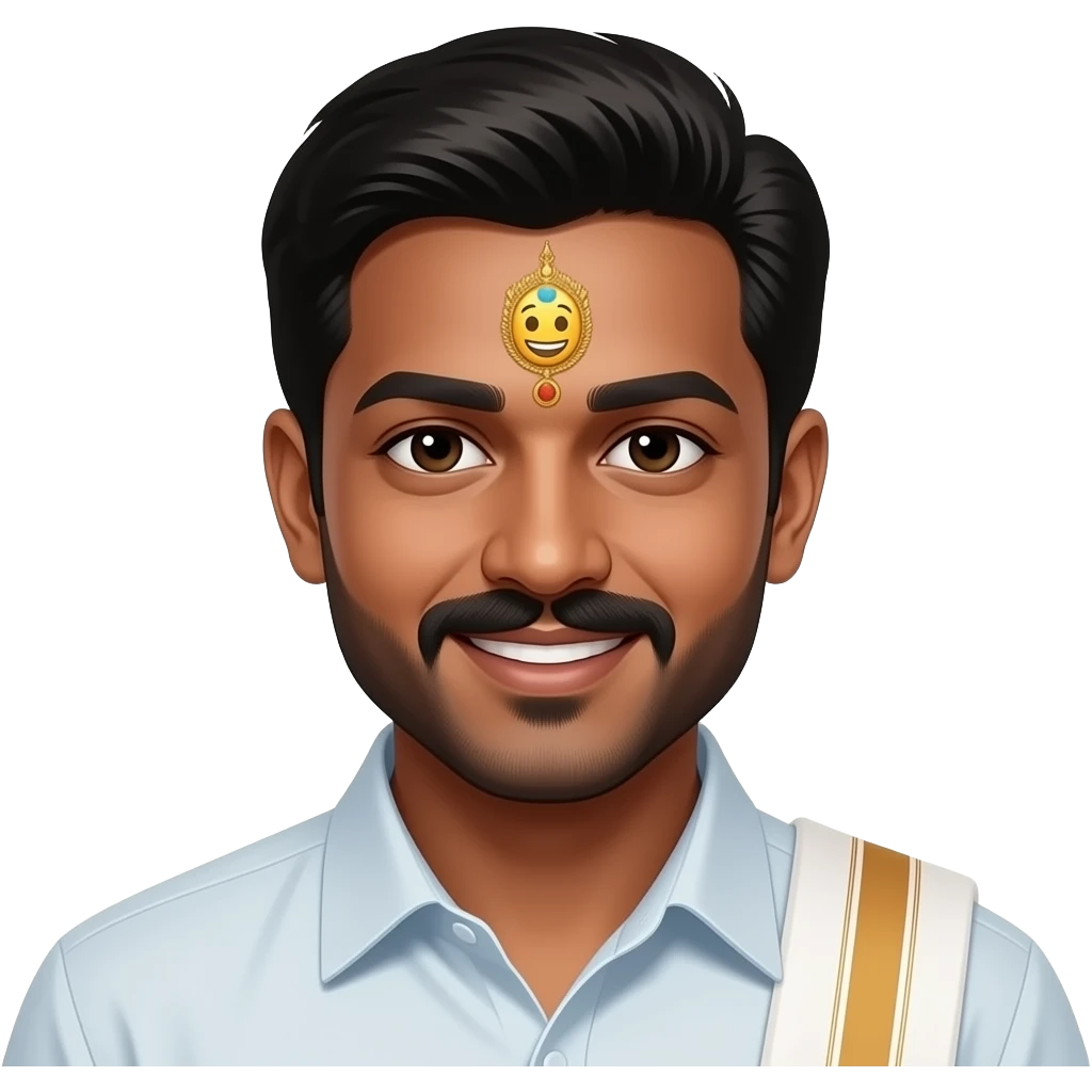 Tirupati nama emoji on forehead emoji | AI Emoji Generator