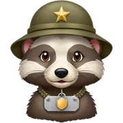 Honey Badger With Gun Emoji AI Emoji Generator