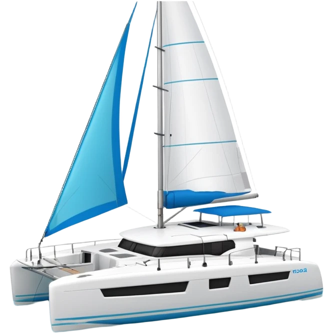 catamaran that looks like a lagoon 42 on a white background. Just the ...