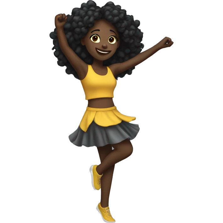 Black girl dancing emoji | AI Emoji Generator