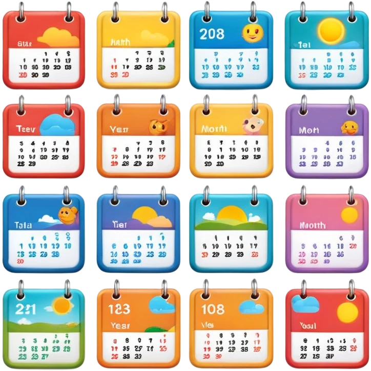 Months of the year emoji | AI Emoji Generator