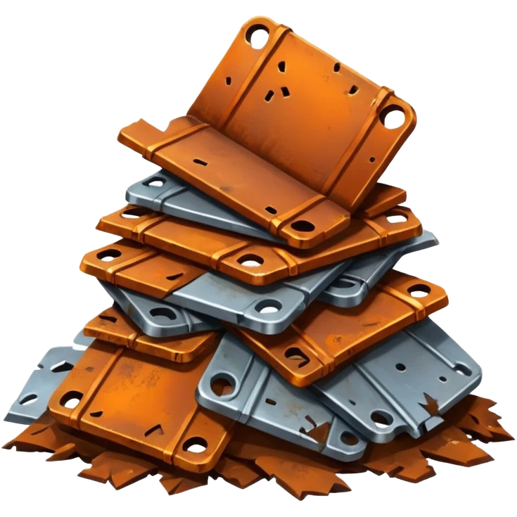 Scrap metal emoji | AI Emoji Generator