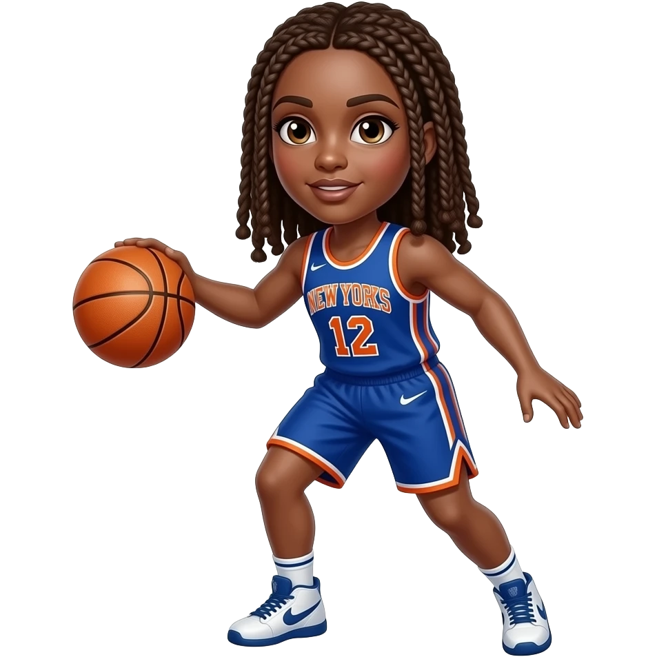 light tan skin female with brown box braids hazel eyes playing ...
