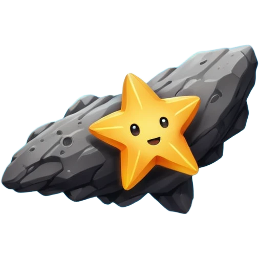 Asteriod emoji make it Falling like a shooting star emoji | AI Emoji ...