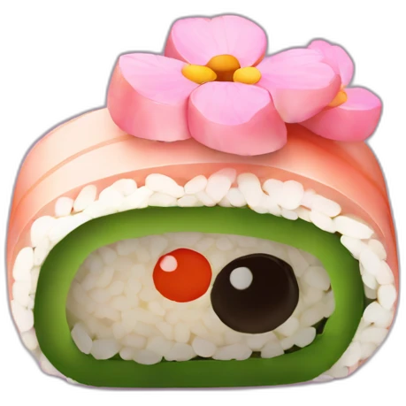 Sakura sushi emoji | AI Emoji Generator