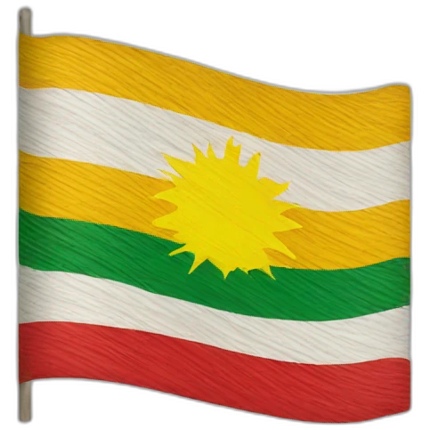 Kurdistan flag emoji | AI Emoji Generator