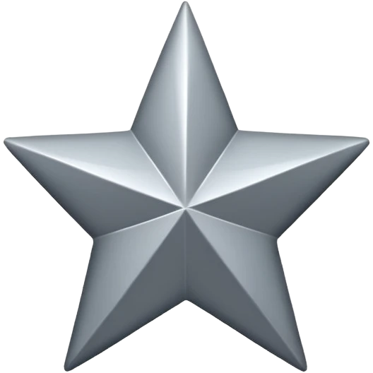 make me a gray emoji of a star emoji | AI Emoji Generator