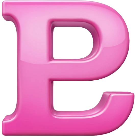 mix color pinks 3d letter p emoji | AI Emoji Generator