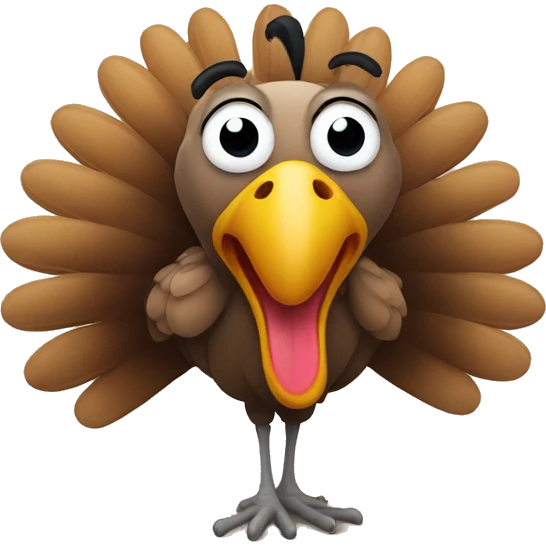 Laughing turkey emoji | AI Emoji Generator