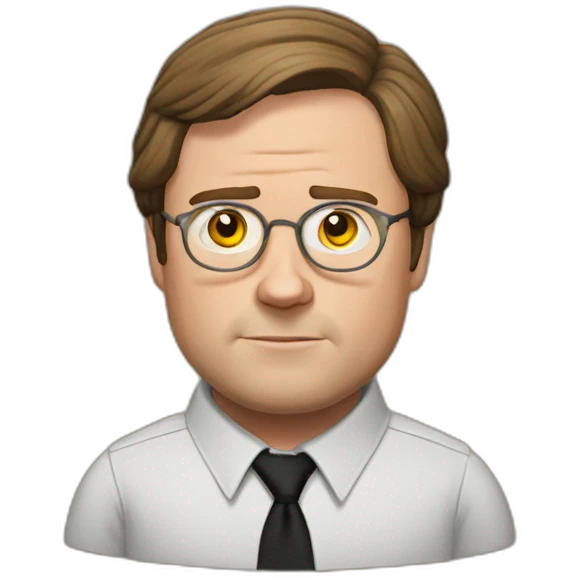Dwight Schrute emoji | AI Emoji Generator