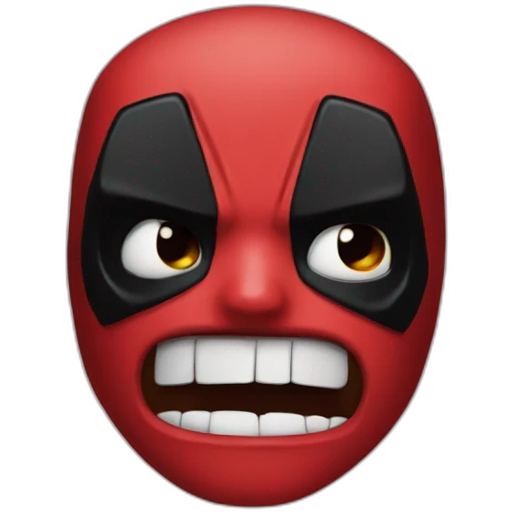 Deadpool cry emoji | AI Emoji Generator