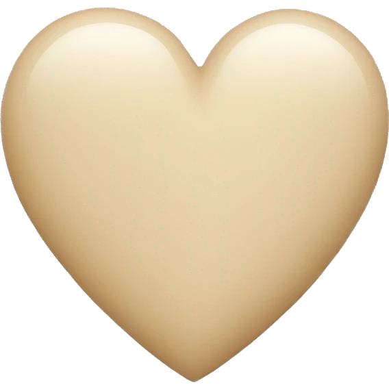 beige heart emoji | AI Emoji Generator