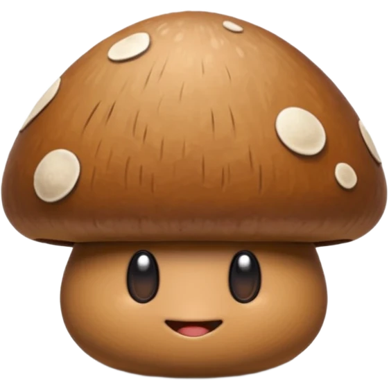 the brown walking goomba mushroom from mario emoji | AI Emoji Generator