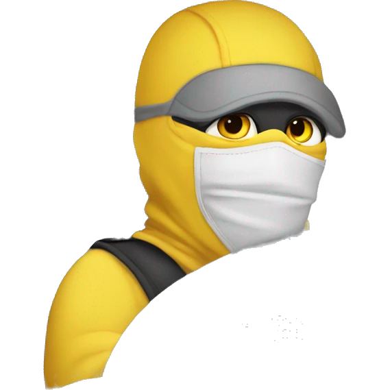 man with balaclava in a car delivering dhl packages emoji | AI Emoji ...