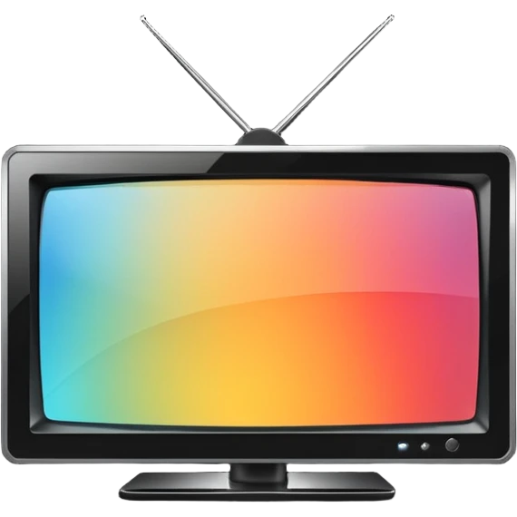 Flat tv emoji | AI Emoji Generator