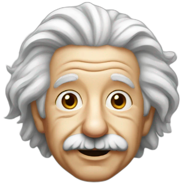 Albert Einstein emoji | AI Emoji Generator