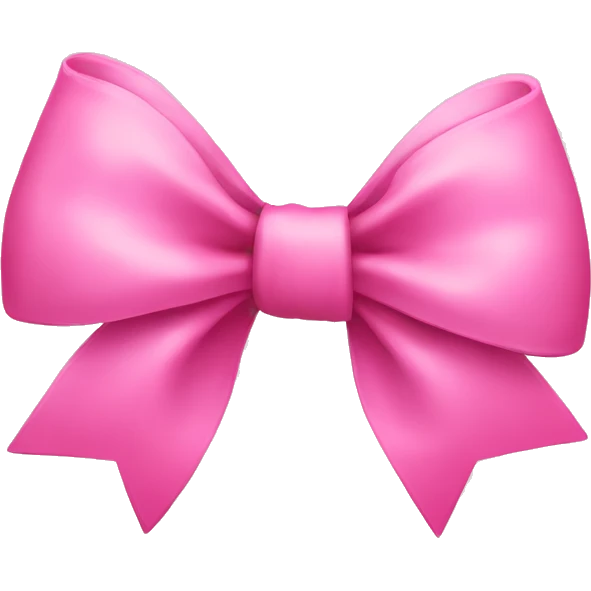 Cute pink bow emoji | AI Emoji Generator