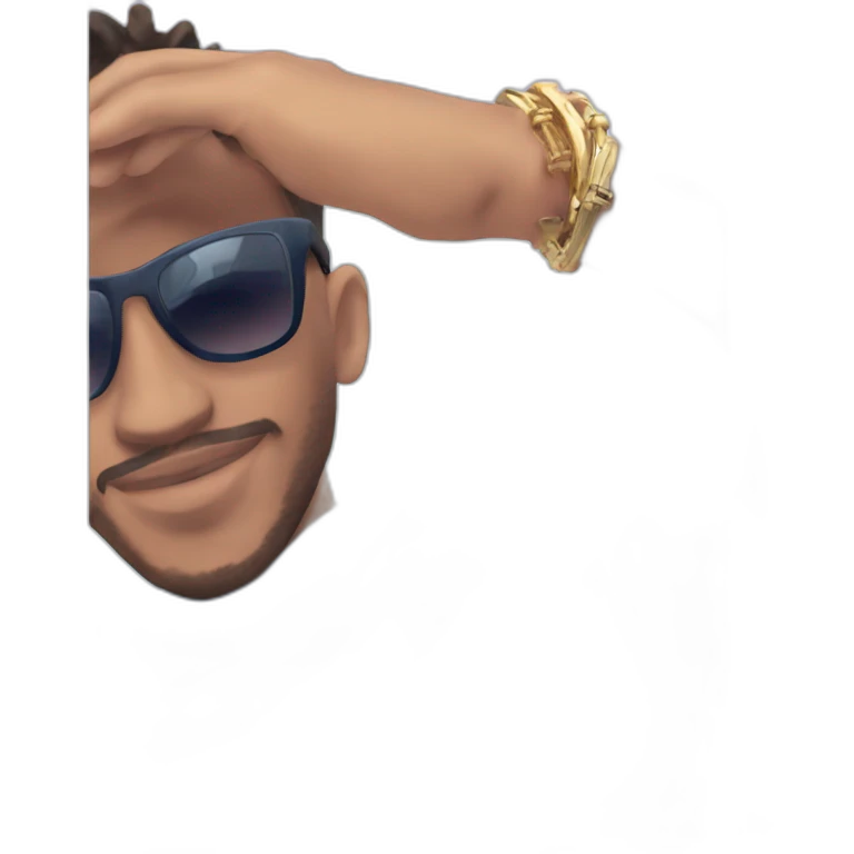 cool guy with bling emoji | AI Emoji Generator