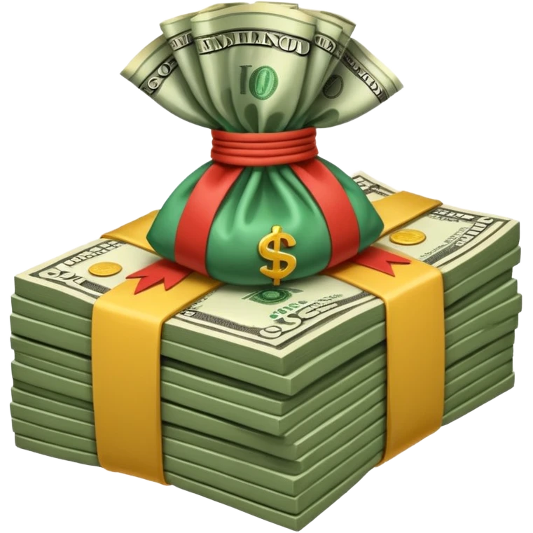 a bundle of money emoji | AI Emoji Generator