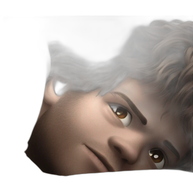 brown haired boy in focus emoji | AI Emoji Generator
