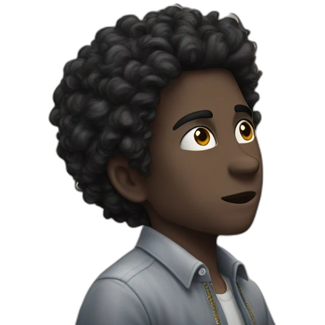 Solo Portrait Of Dark Skinned Male Emoji Ai Emoji Generator 0476