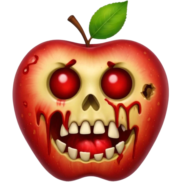 Zombie apple emoji | AI Emoji Generator