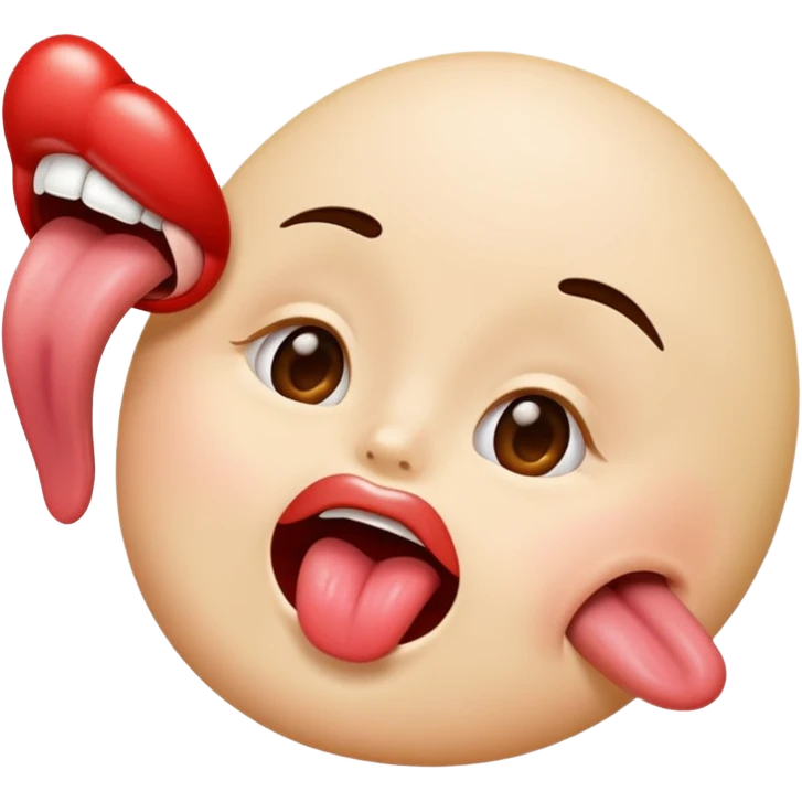 Emoji sucking on toes. Lips on the toes. Tongue out emoji | AI Emoji ...
