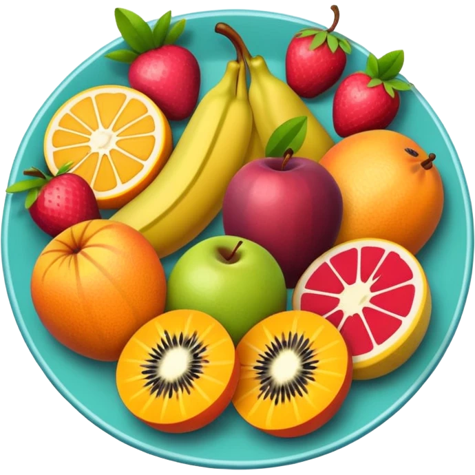 Fruit Plate emoji | AI Emoji Generator