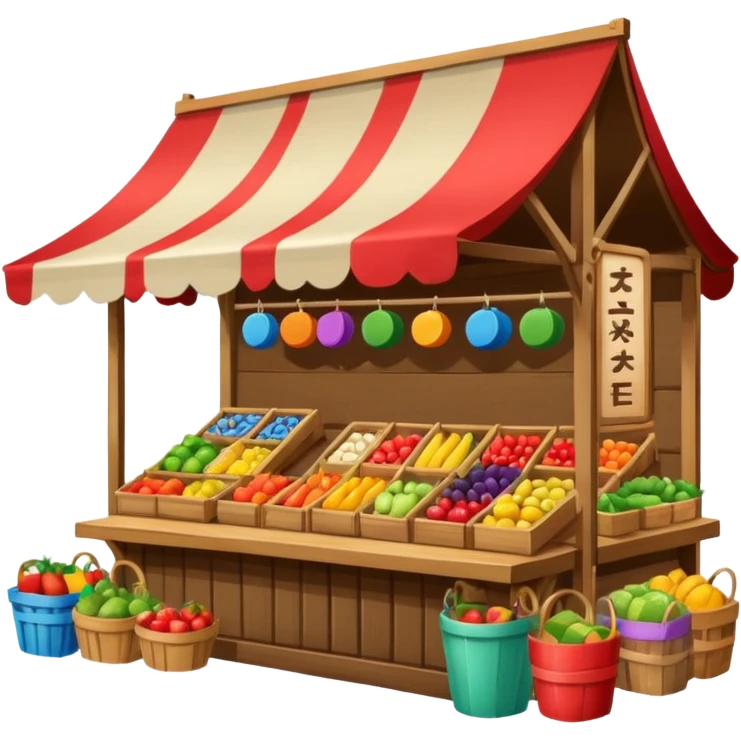 Street Market Stall emoji | AI Emoji Generator