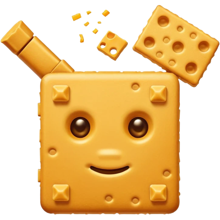 Cheez it with a gun to its head emoji | AI Emoji Generator
