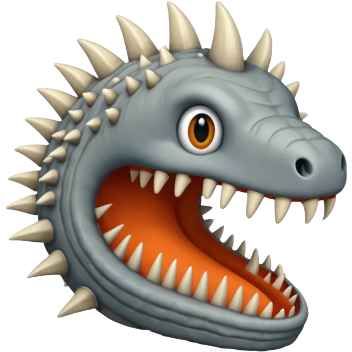Sand worm from dune make the mouth a hole with long spiky teeth emoji ...