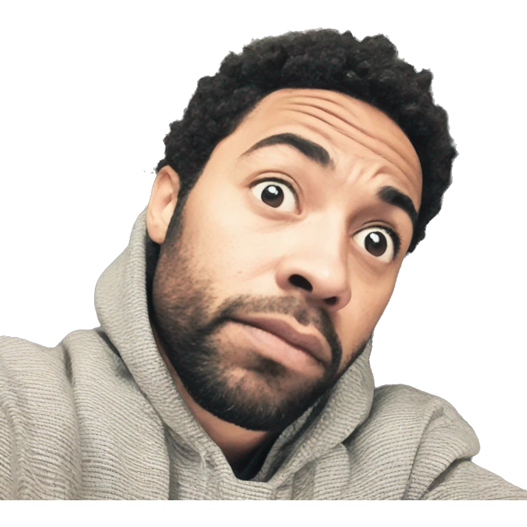 intense stare portrait style pose emoji | AI Emoji Generator