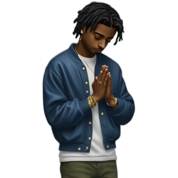 Playboi carti praying emoji | AI Emoji Generator