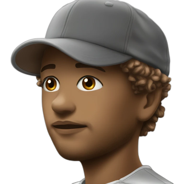 "boy in baseball cap portrait" emoji | AI Emoji Generator