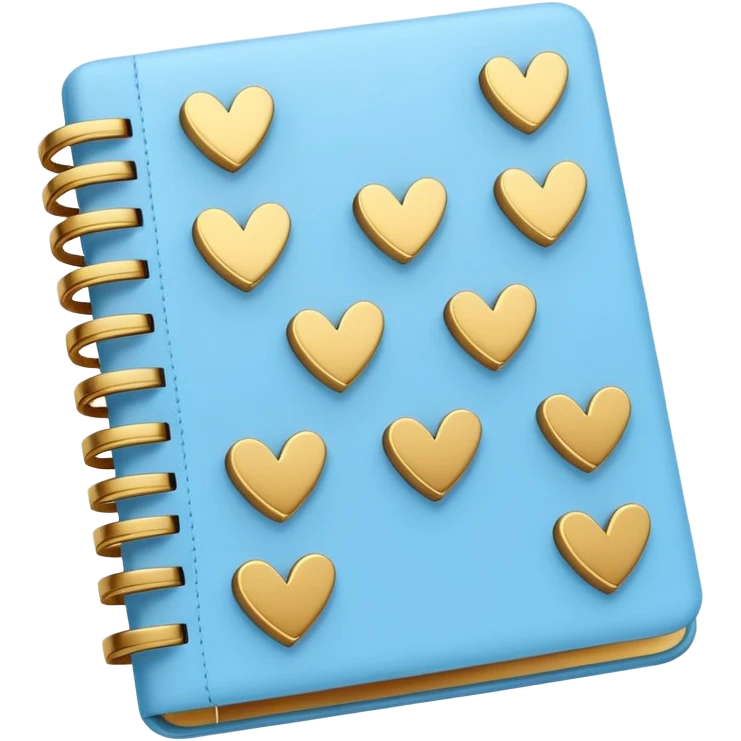 modern elegant planner with checkmarks emoji, 3D style, soft blue and ...