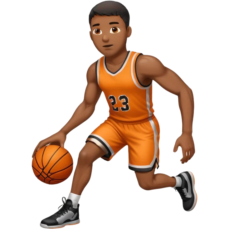 black man basketball emoji | AI Emoji Generator
