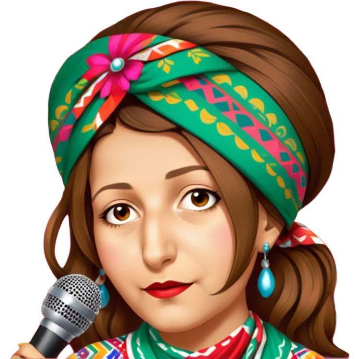 Colorful Singer emoji | AI Emoji Generator