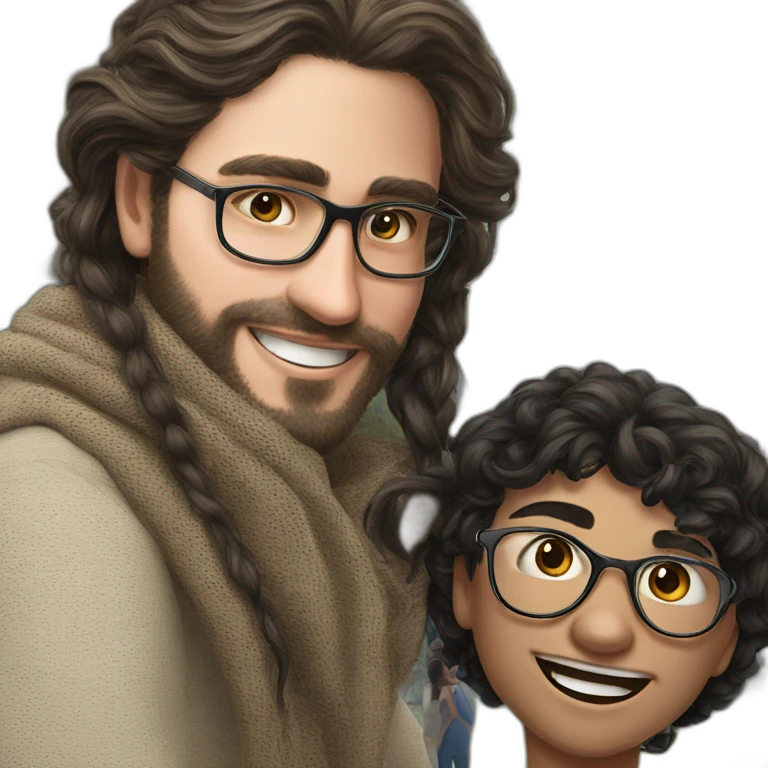 happy friends posing together emoji | AI Emoji Generator