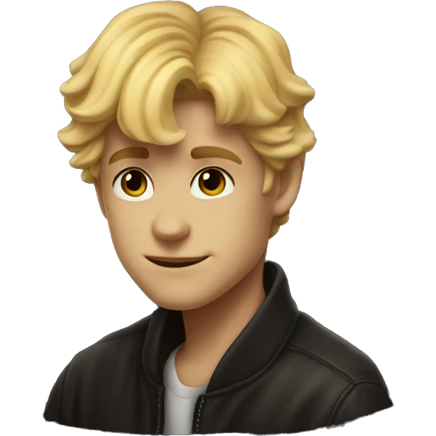 blonde boy staring at you emoji | AI Emoji Generator