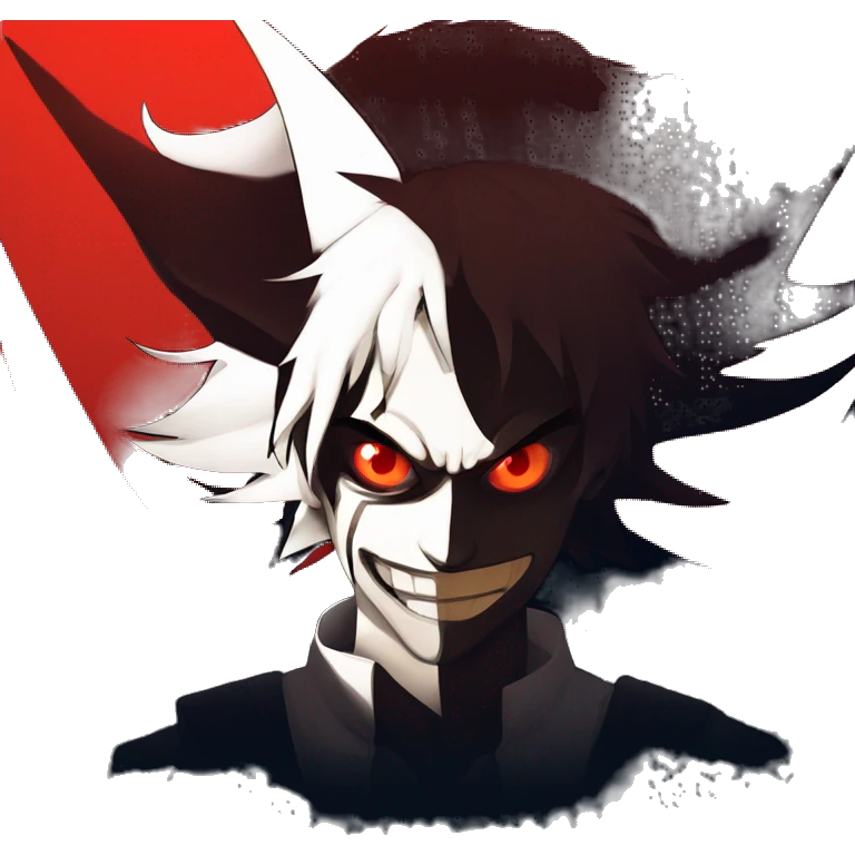 demon boy with red eyes emoji | AI Emoji Generator