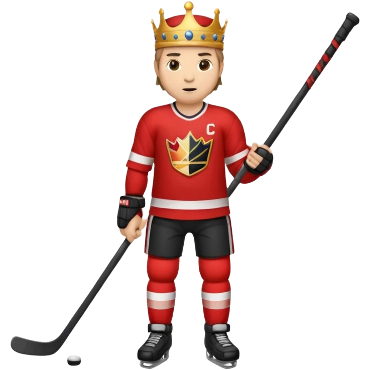 King Hockey player full body emoji | AI Emoji Generator