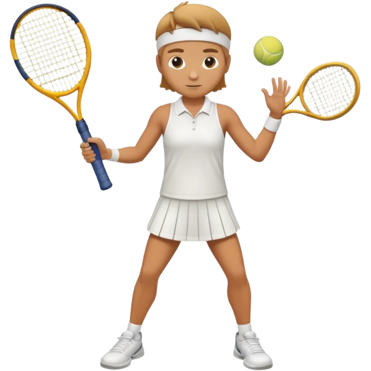 High resolution full body of a tennis player emoji | AI Emoji Generator