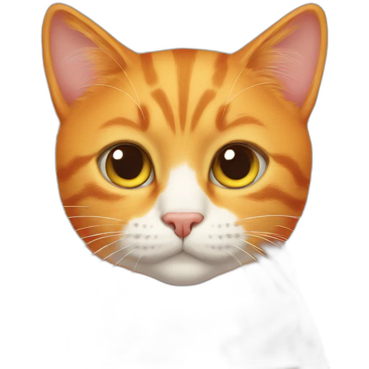 Orange cat emoji | AI Emoji Generator