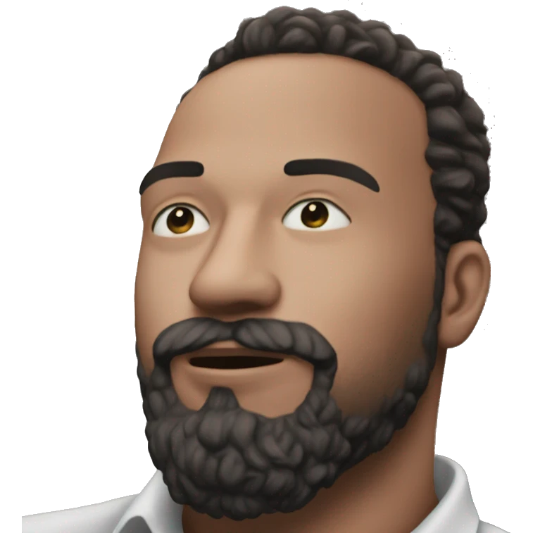 bearded man meme portrait pose emoji | AI Emoji Generator