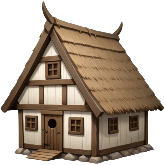 viking wooden building emoji | AI Emoji Generator