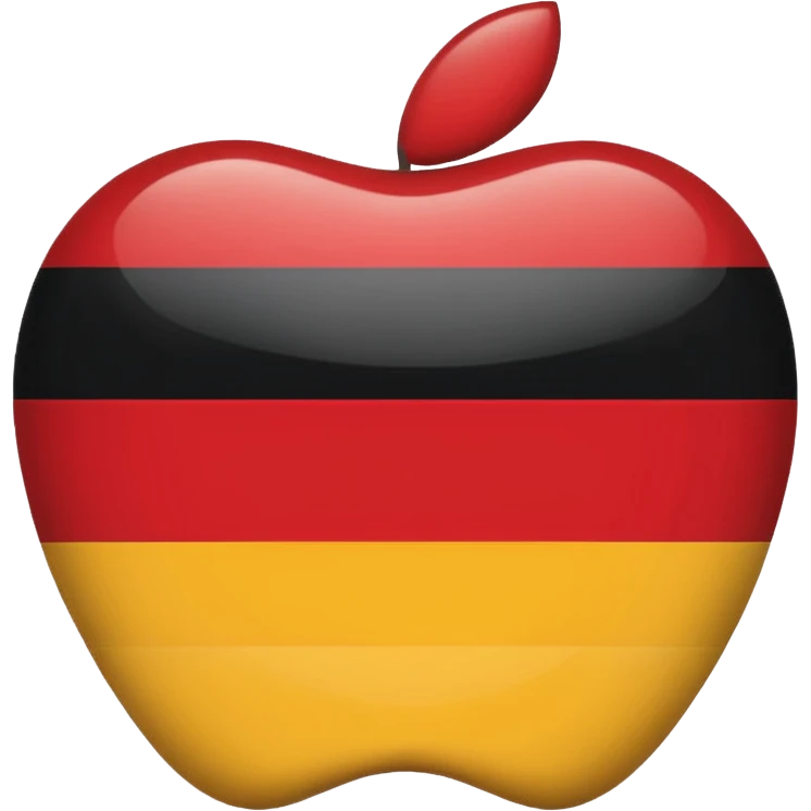 German empire flag in apple style emoji | AI Emoji Generator