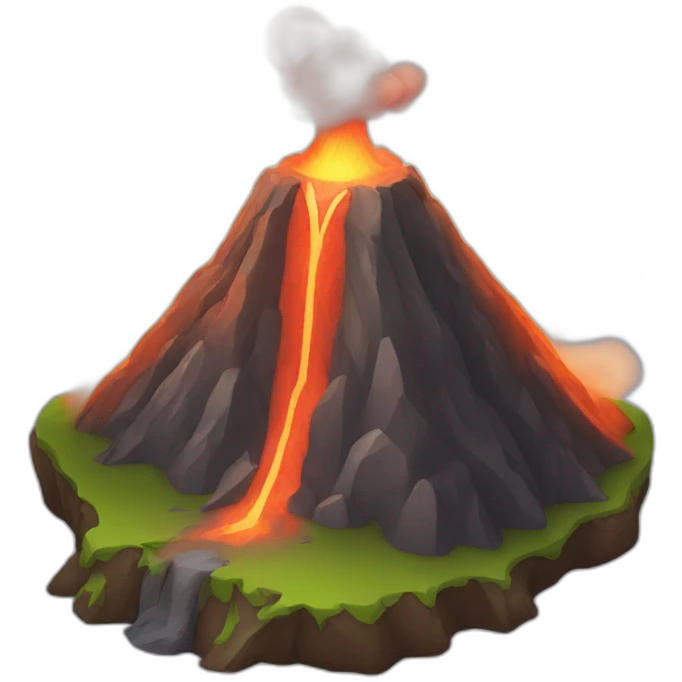Cute volcano emoji | AI Emoji Generator
