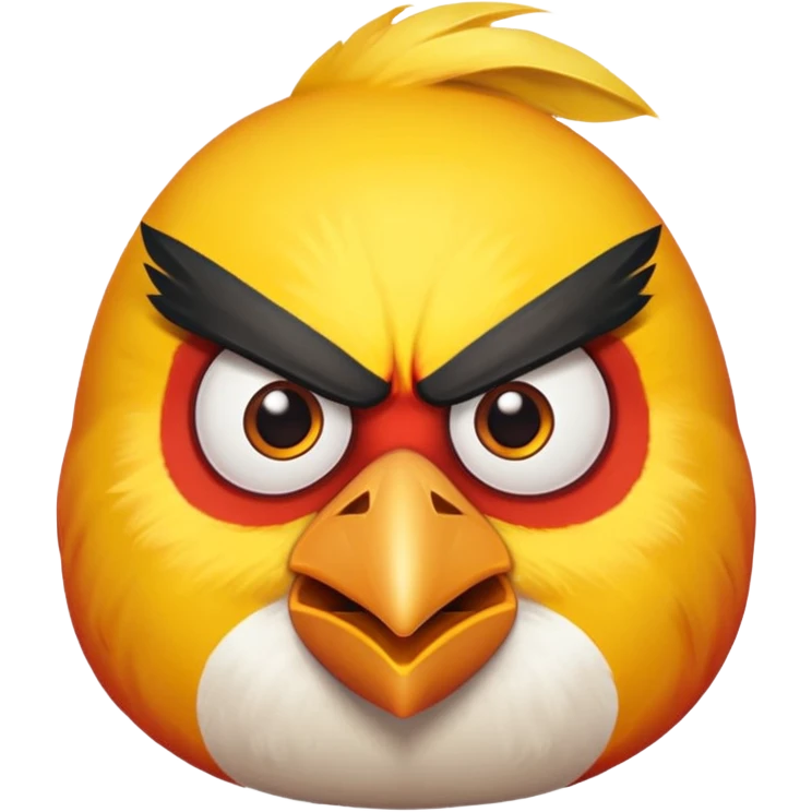 Give me angry bird in yellow color emoji | AI Emoji Generator