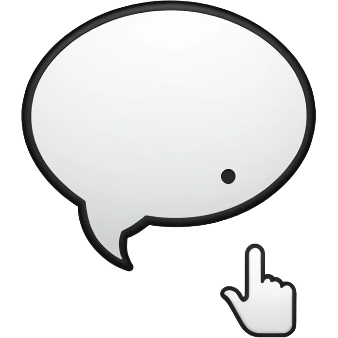 speech bubble mais ca part de droite emoji | AI Emoji Generator